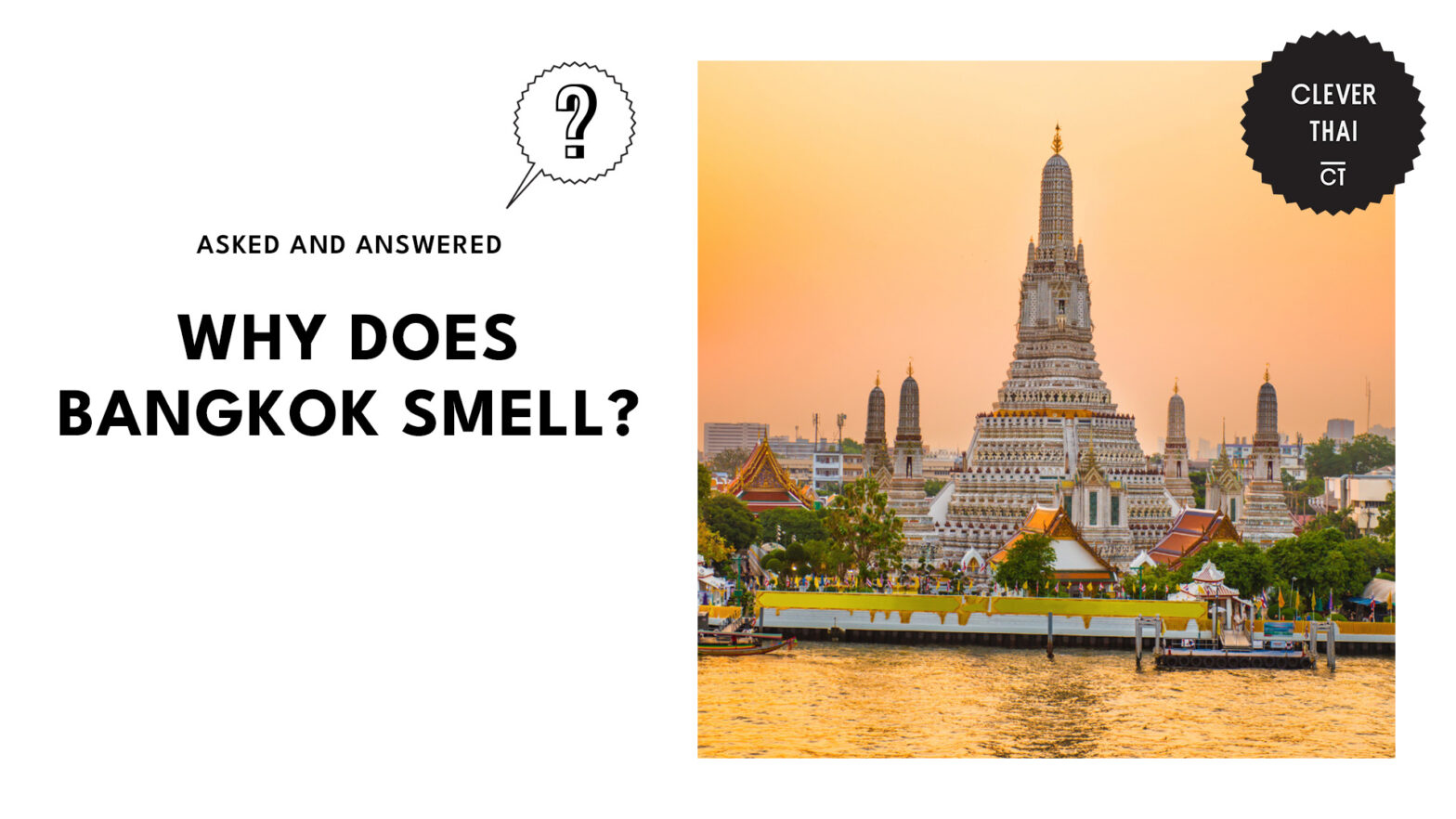 What is that Smell in Bangkok? [2026 ]